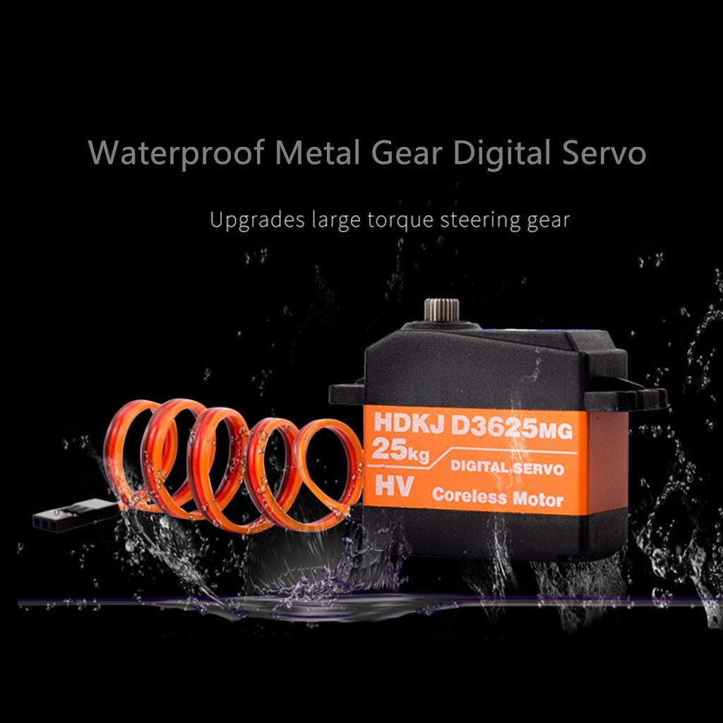 Buy HDKJ D3625 Waterproof Digital Metal Gear 25KG High Torque Servo For ...