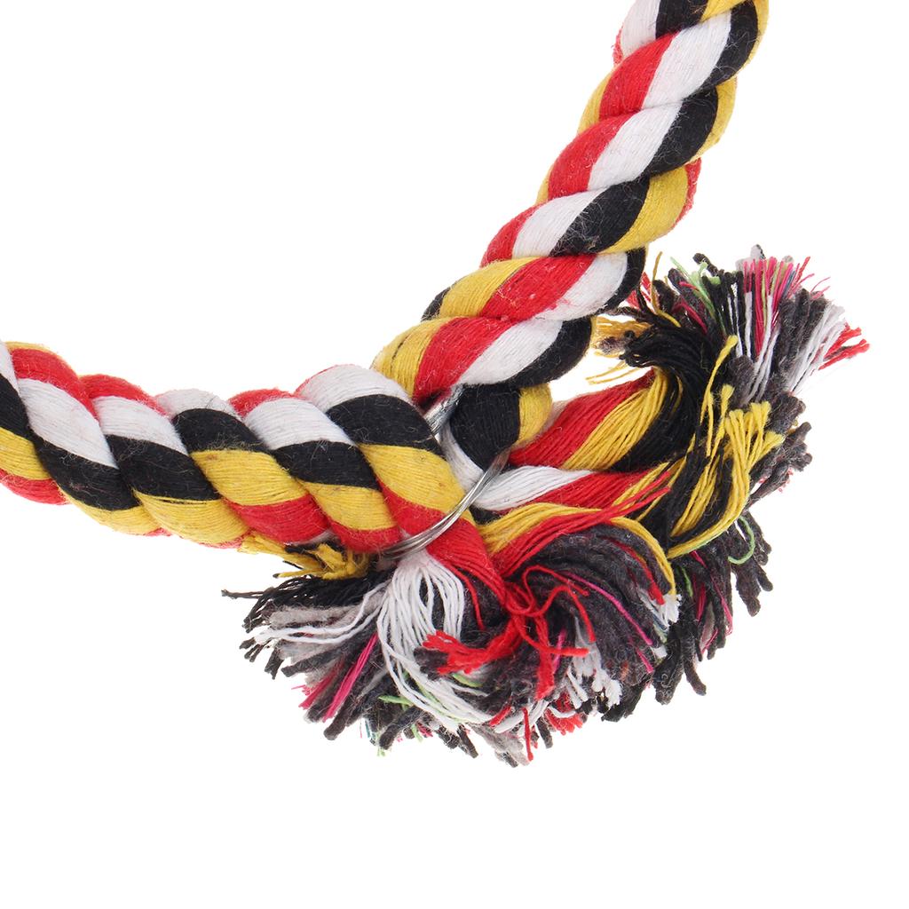 Buy 7/10inch Pet Bird Toys Round Ring Parrots Play Climbing Cotton Rope ...