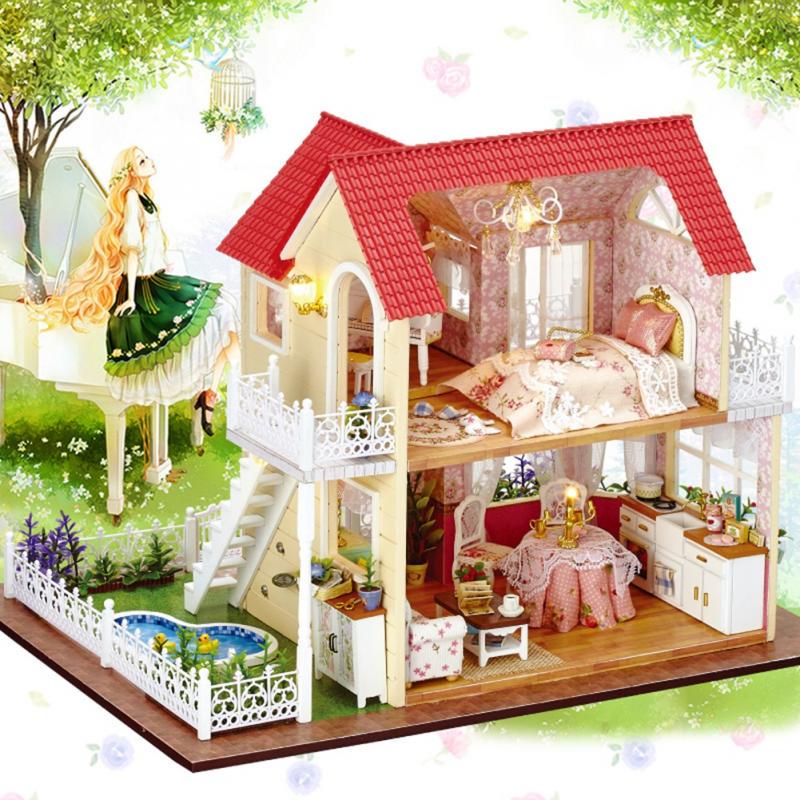 Buy DIY Handcraft Miniature Princess House with Furniture Personality ...