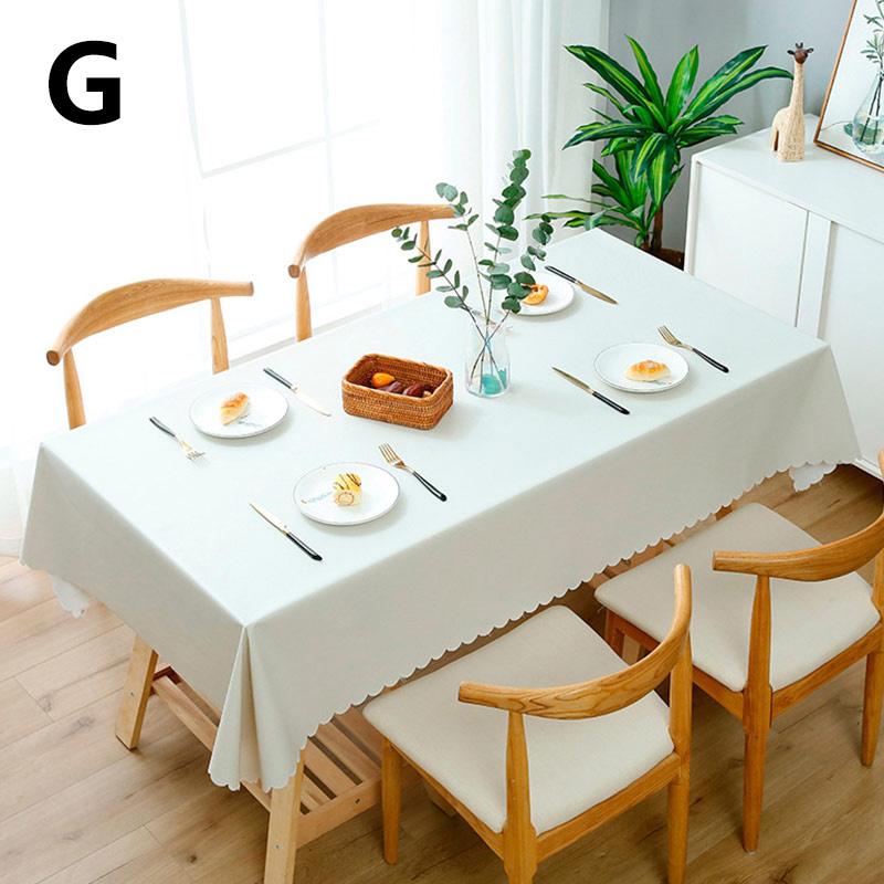1PC Solid color Rectangular Tablecloths Home Decor Table Cover Table ...