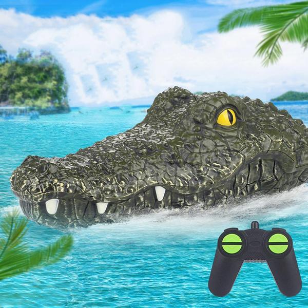 Buy 2.4G RC Crocodile Electric RC Boat Gag Funny Toy High-speed ...
