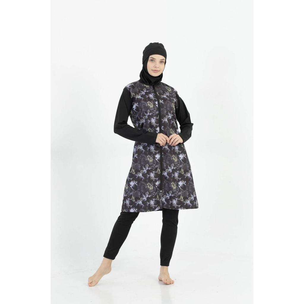 Satın Alın Modest Muslim Swimwear Burkini Islamic Swimsuit Patterned