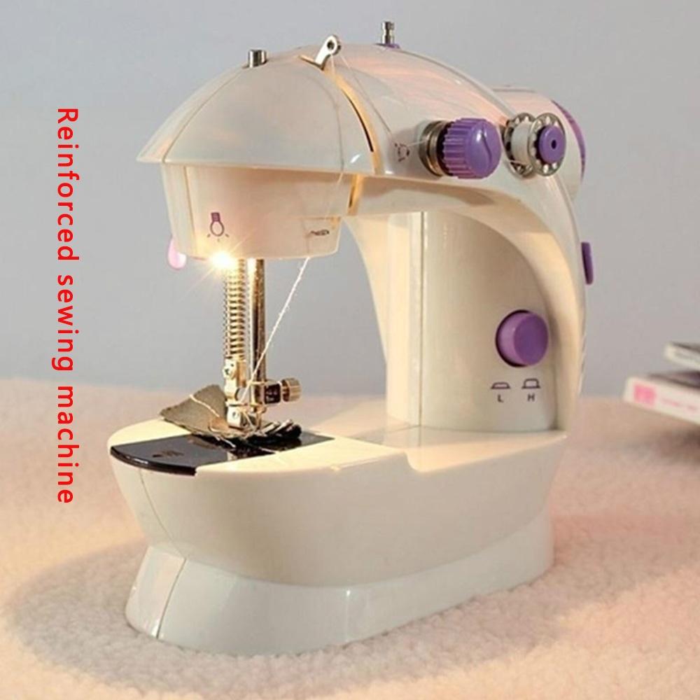 Sewing Machines Dual Speed Double Thread Electric Mini Automatic Tread ...