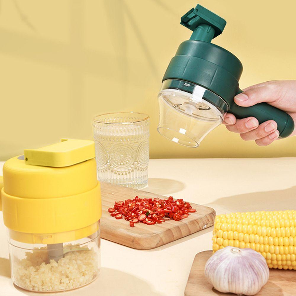 Buy Brush Kitchen Gadgets Garlic Chopper Vegetable Slicer Set Electric ...