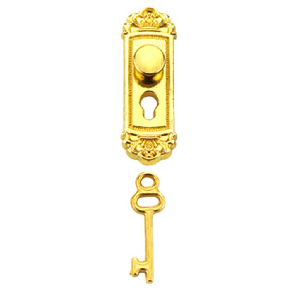 Buy 1/12 Dollhouse Miniature Door Lock Key Set Cute Vintage Doll House ...
