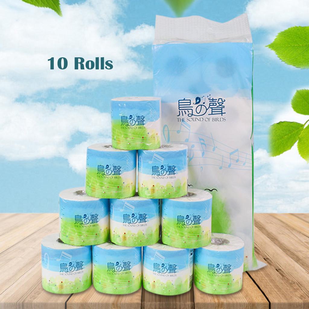 Buy [ping]Hot Sale 10 Rolls Toilet Paper Soft Strong Toilet Tissue Home ...