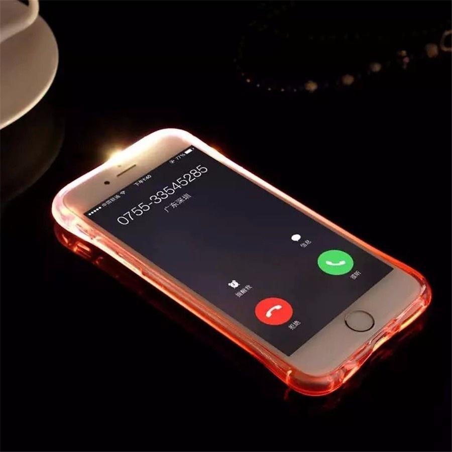 Buy Phone Case Cover Soft TPU LED Flash Light Up Remind Incoming Call ...
