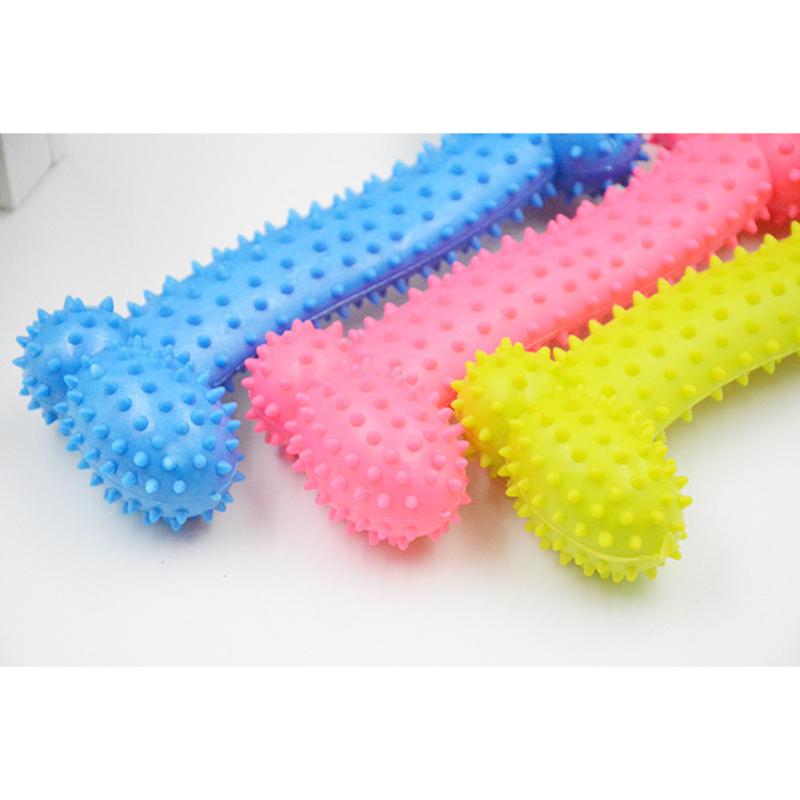 Buy Pet Dog Bone Toy Barbed Teether Toys Puppy Chewing Toy Random Color ...
