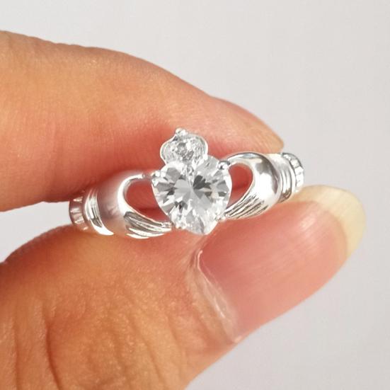 Koop Charming Stylish Unique Elegant Shining Rhinestone Heart Wedding ...