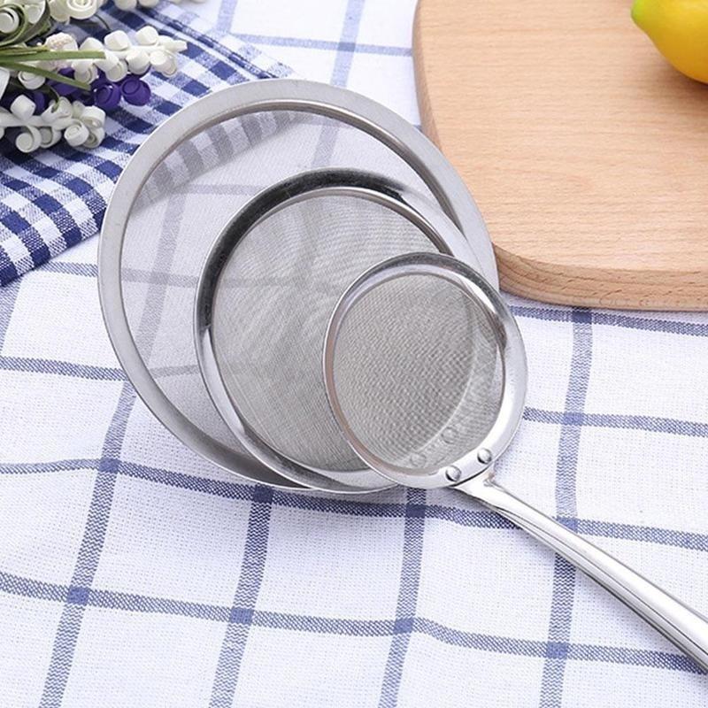 Buy Stainless Steel Mesh Spoon Sifter Sieve Kitchenware Cooking Skimmer ...