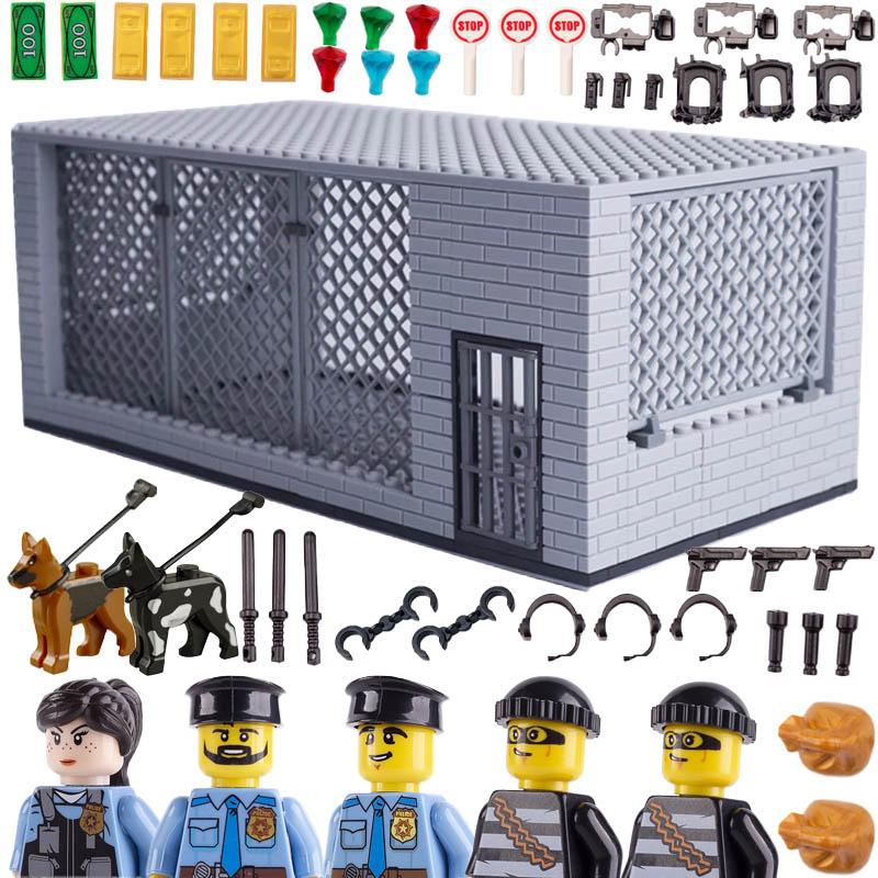 Buy City Police Prison Building Blocks Military Army Base Soldier ...