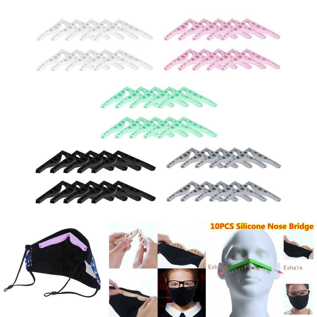 Buy 10PCS Silicone Nose Pads Bridges for Mask, Anti Fog Bridge Cushion ...