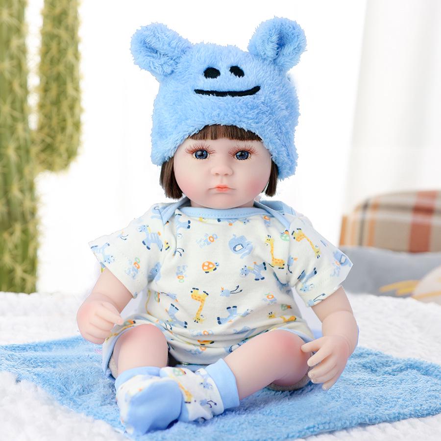 Buy 42cm Full Body Silicone Reborn Toddler Baby Dolls Lifelike Soft ...