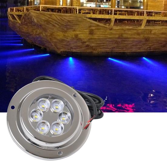 LED Underwater Light Waterproof Anti-rust Stainless Steel IP68 10-30VDC ...