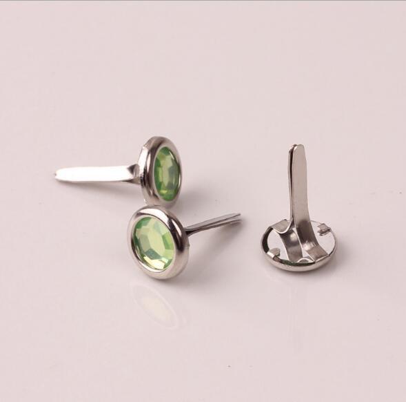 100PCs Mixed Color Metal Brads Scrapbooking Craft Embellishment Card ...