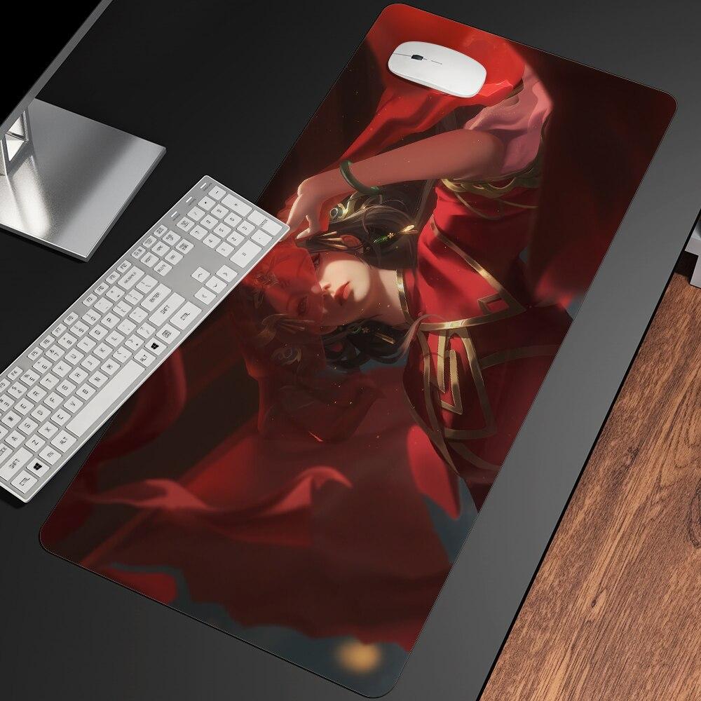 Chinese Style Anime Cute Girl Mouse Pad Oversized Game Desk Pad ...