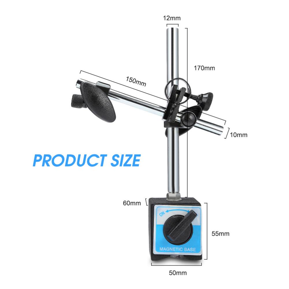 Buy Magnetic Base Stand 30kg Maximum Pull Double Adjustable Poles for ...