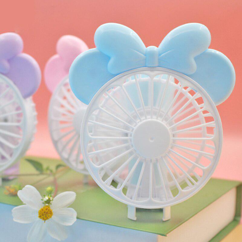 Buy Portable Mini Fan USB Power Fan Folding Mute Cartoon Fan Office Fan ...
