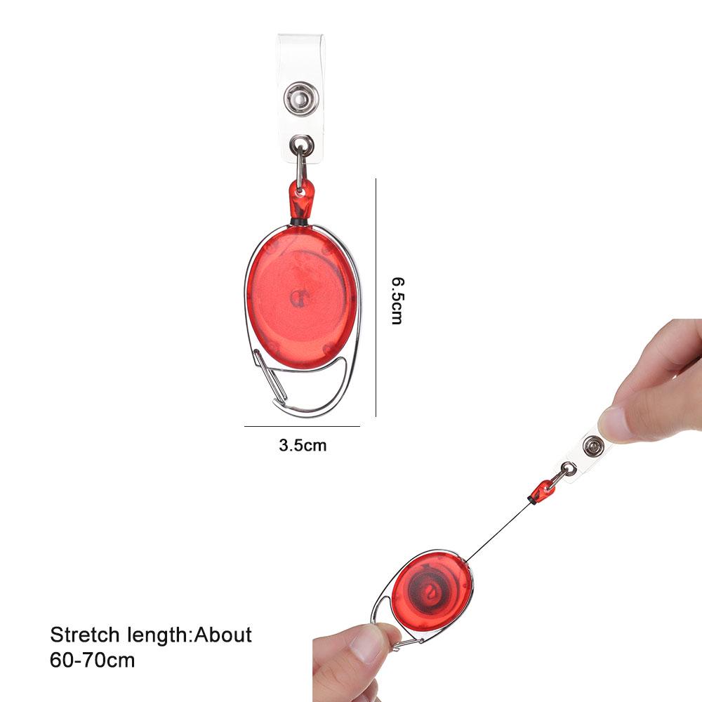 Buy 1pc Durable Anti-Lost Clip ID Name Card Clip Stationery Badge ...