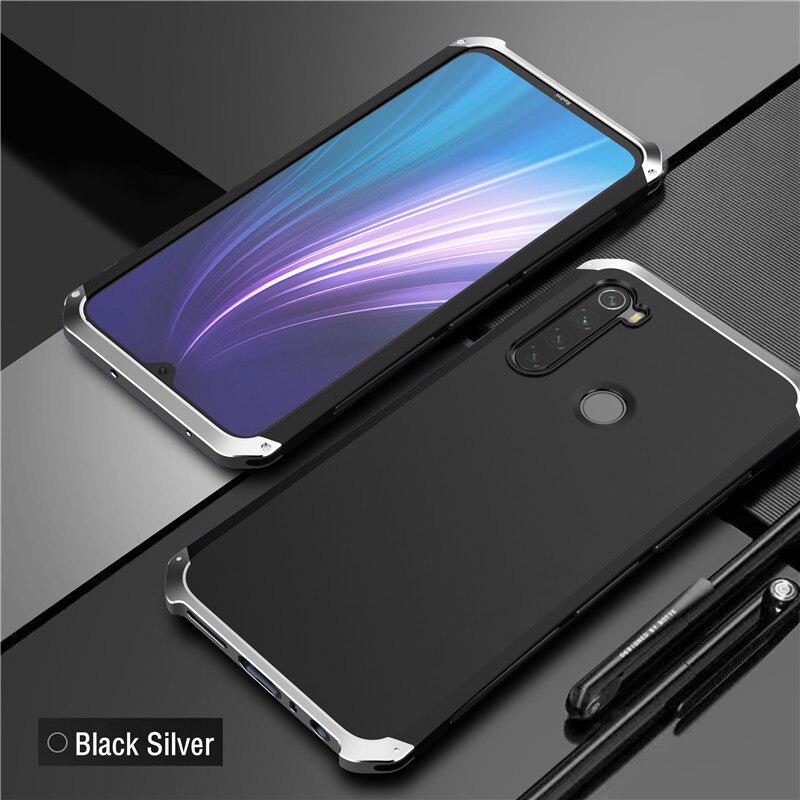 Buy For Xiaomi Redmi Note 8 Pro Case Metal Luxury Armour Metal Aluminum ...