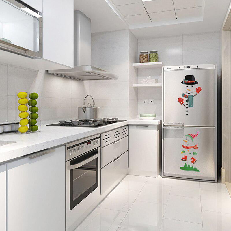 Buy Creative Refrigerator Sticker Christmas Santa Claus Elk Magnetic ...