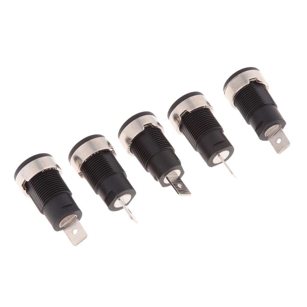 5pcs 4mm Banana Plug Safety Socket Panel Mount Binding Post 32A Red ...