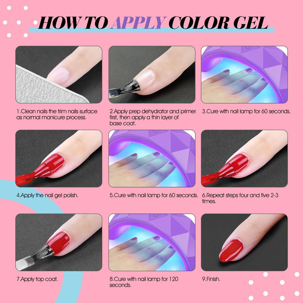 Goedkope COSCELIA Nail Gel Polish 4 Polish Sapphire Blue Gel And USB ...