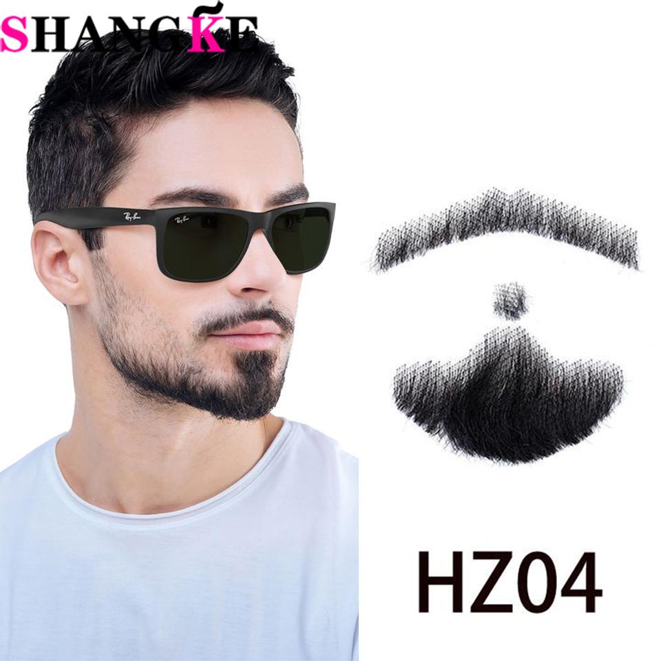 Tom's Hand-woven Synthetic Beard Hair Extension Men's Cosplay Beard ...