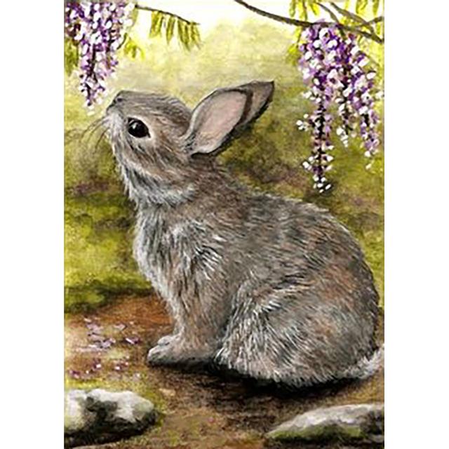 Buy Diy 5D Diamond Painting Rabbit Full Square/Round Drill Cross Stitch ...
