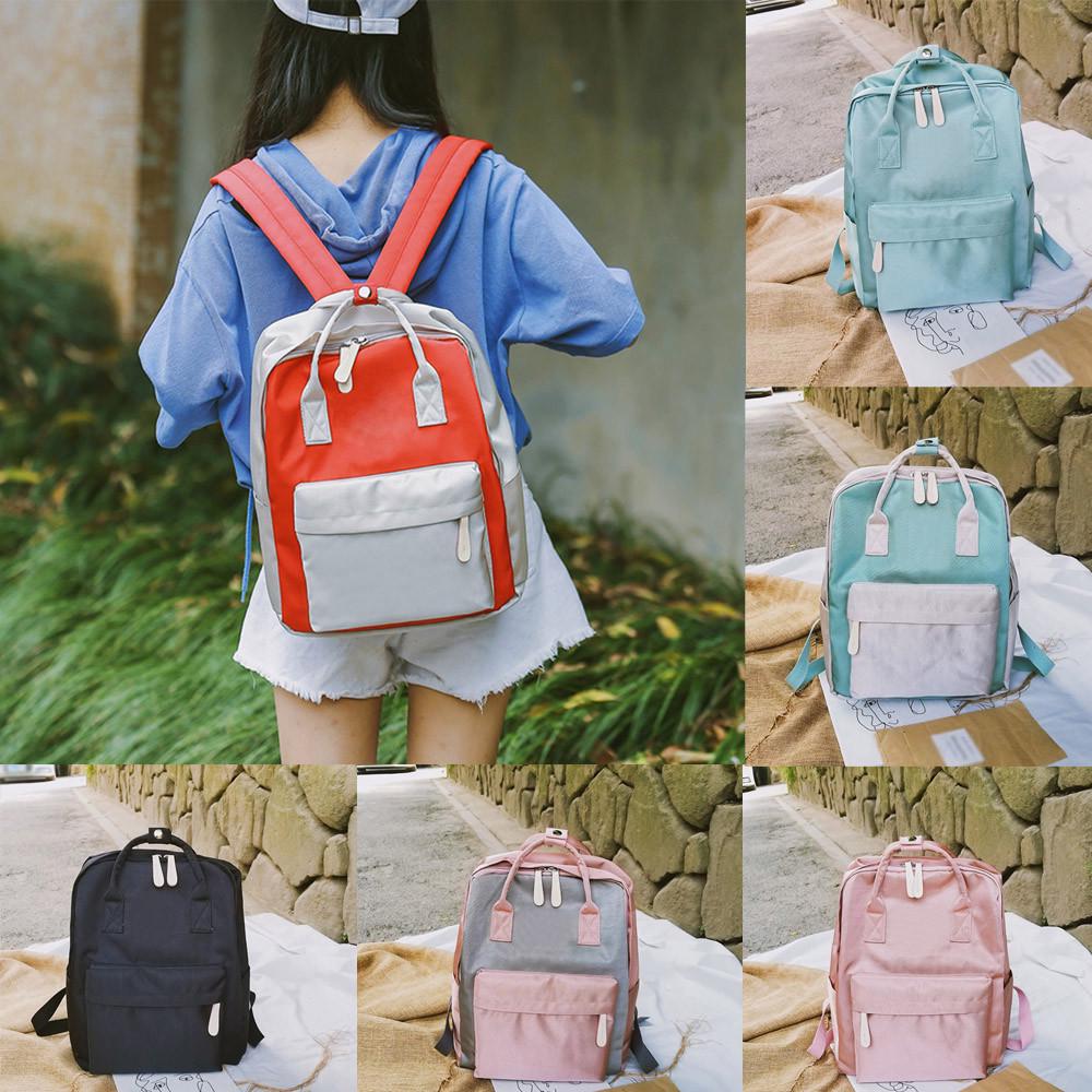 Fashion Women Girl Students Canvas Shoulder Bag School Bag Travel Tote ...