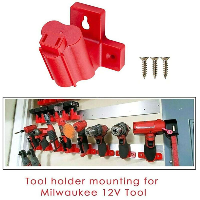 Buy 4Pcs/set Tool Drill Holder Bracket Mount For Milwaukee M12 Tool ...