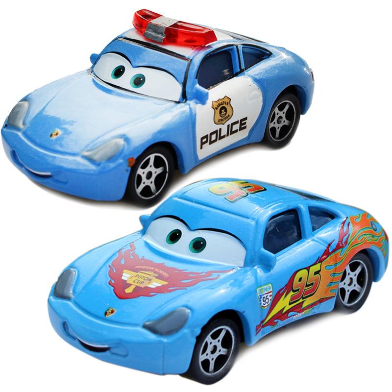 Buy Car Story Police Car Sally Racing Couple Sally Alloy Children's Toy ...