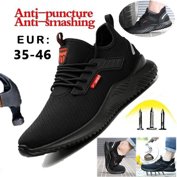 Buy WOmen Men's Steel Toe Work Safety Shoes Anti-smashing Anti-piercing ...