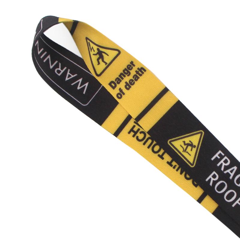 Buy Warning sign keys ID Card Gym Mobile Phone Straps USB badge Holder ...