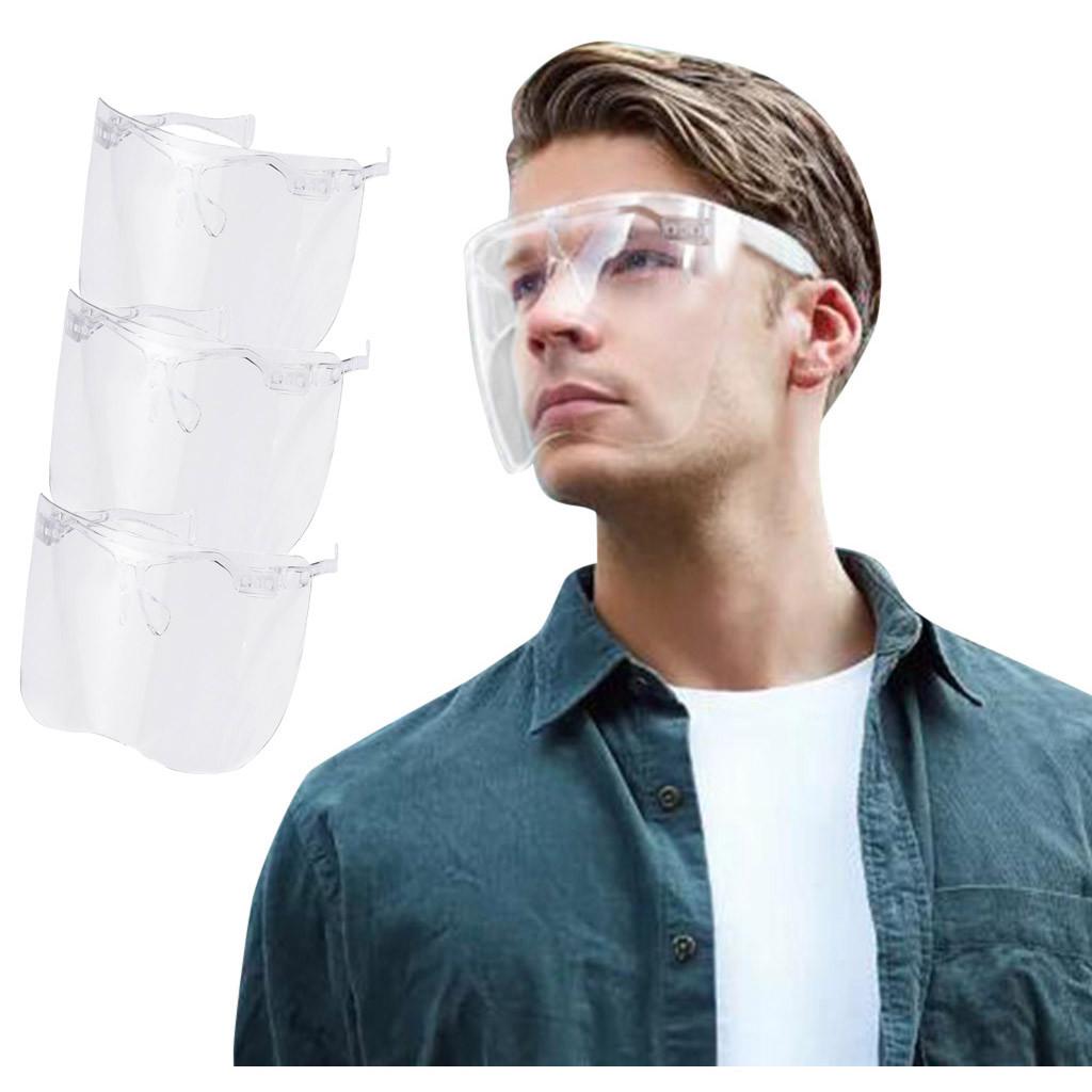 Buy 2PC Glasses Designed for Protection Full Cover Face Cover Reusable ...