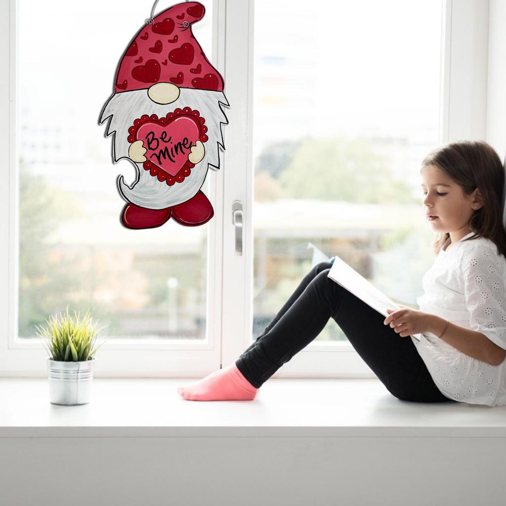 Satın alın Valentine's Day Dwarf Door Sign Wooden Door Hook Valentine's ...