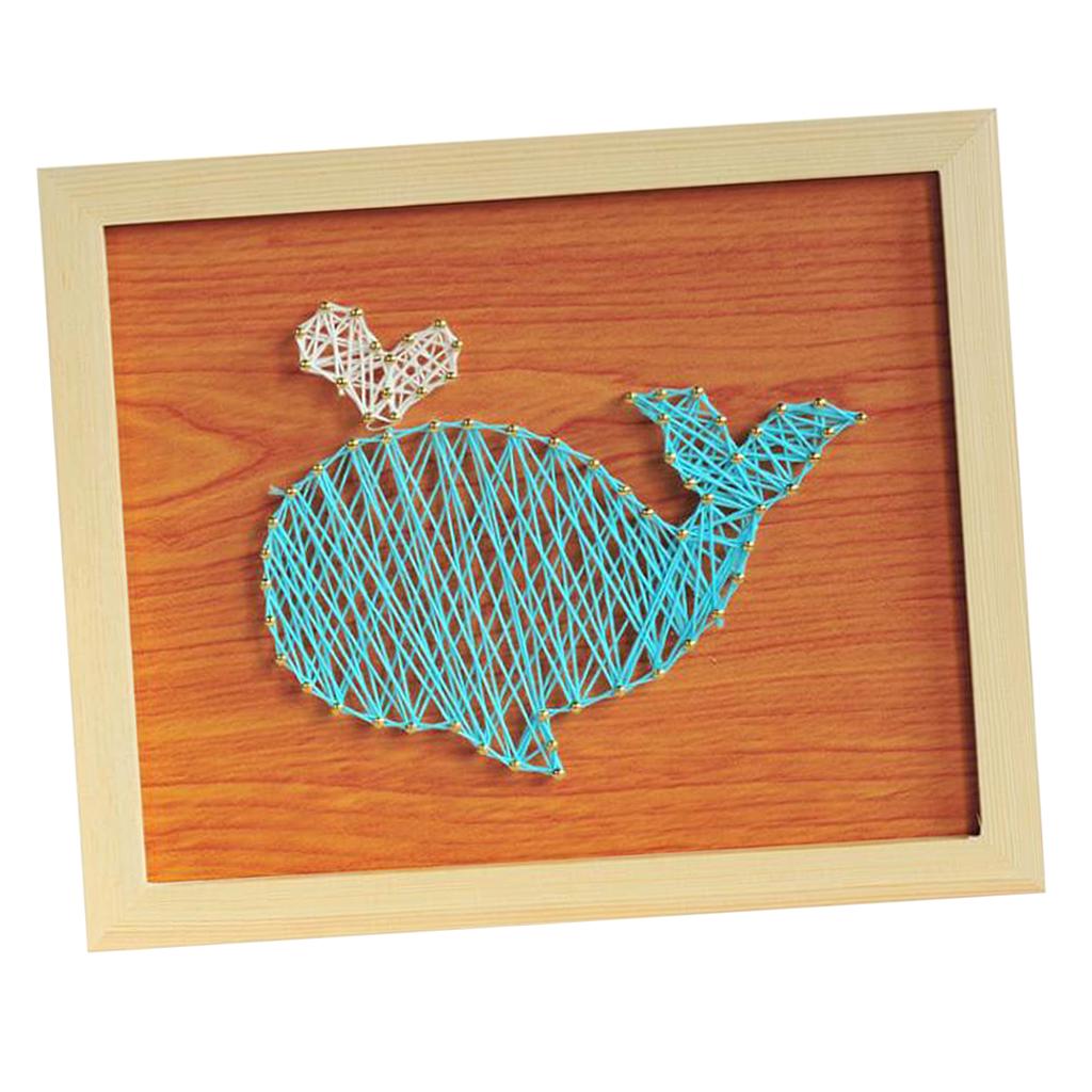 Buy Cute Whale String Craft Pin Art Kits for Childern Adults With Frame ...