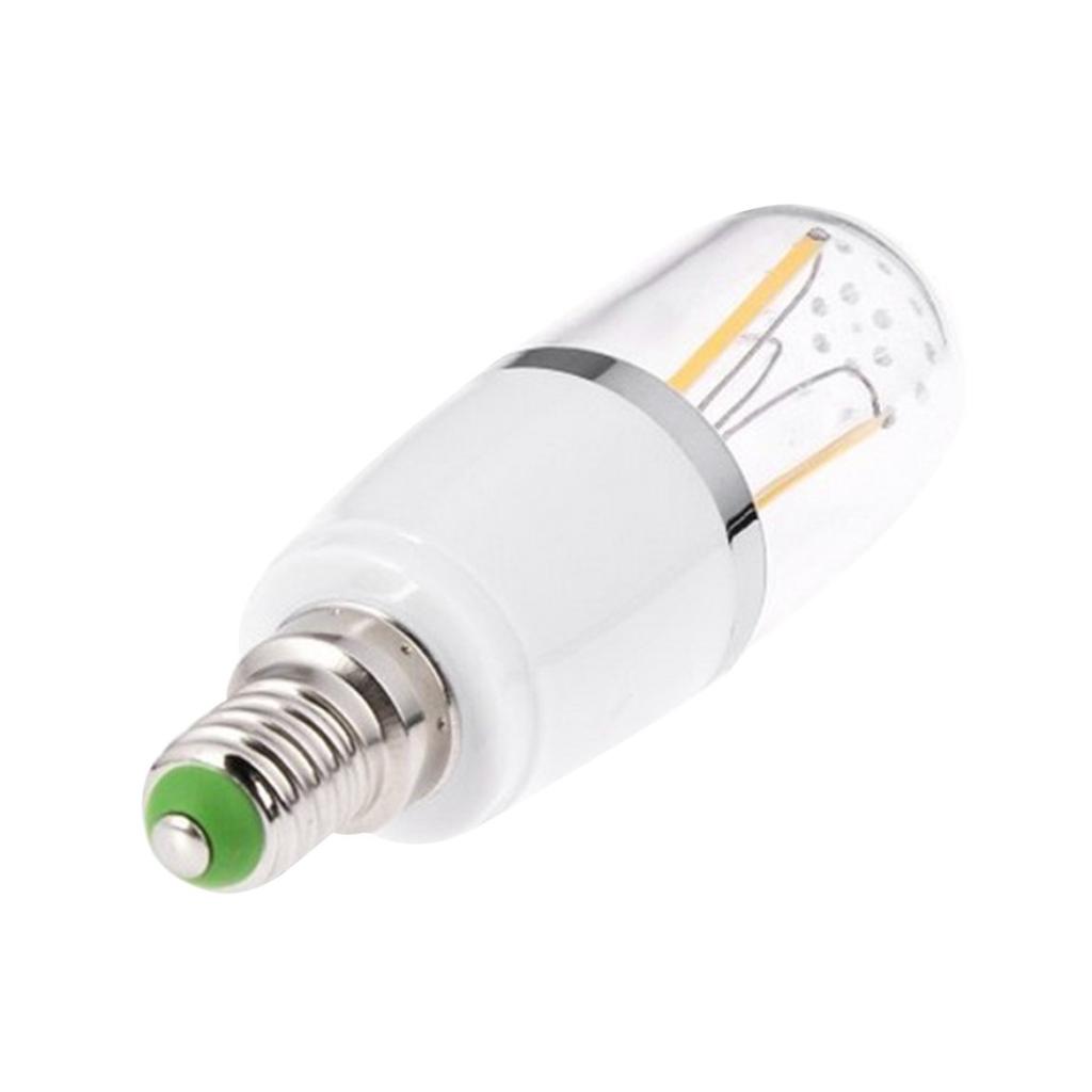 Buy 1pc E14 AC 85-265V 3W Warm/Pure White COB Filament LED Bulb Light ...