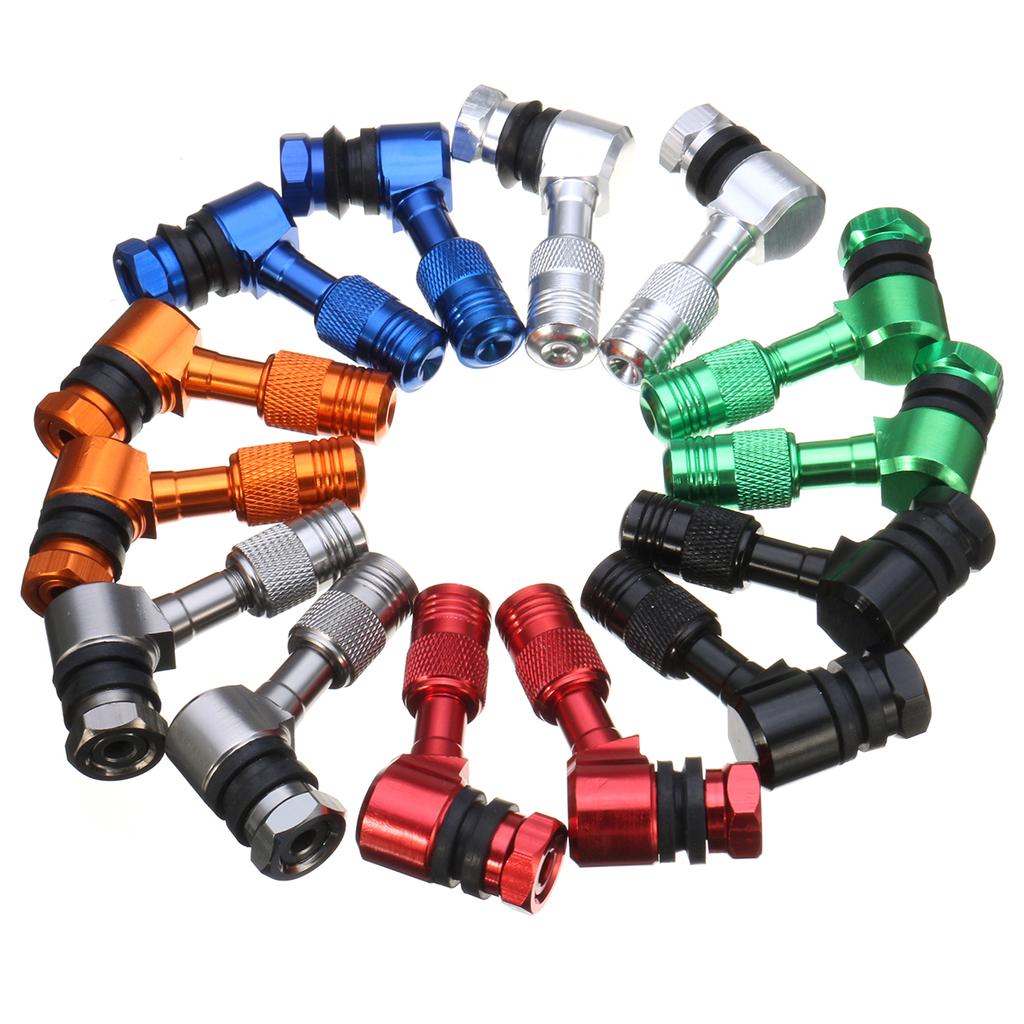 2pcs CNC 90 Degree Motorcycle Rim Wheel Valve Stems Tire 10mm 11.3mm ...