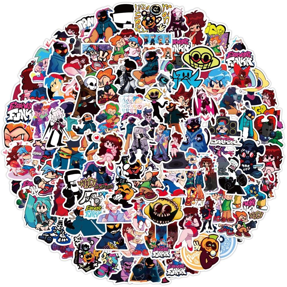 Buy 30/50pcs Friday Night Funkin Cartoon Stickers Boyfriend Girlfriend ...
