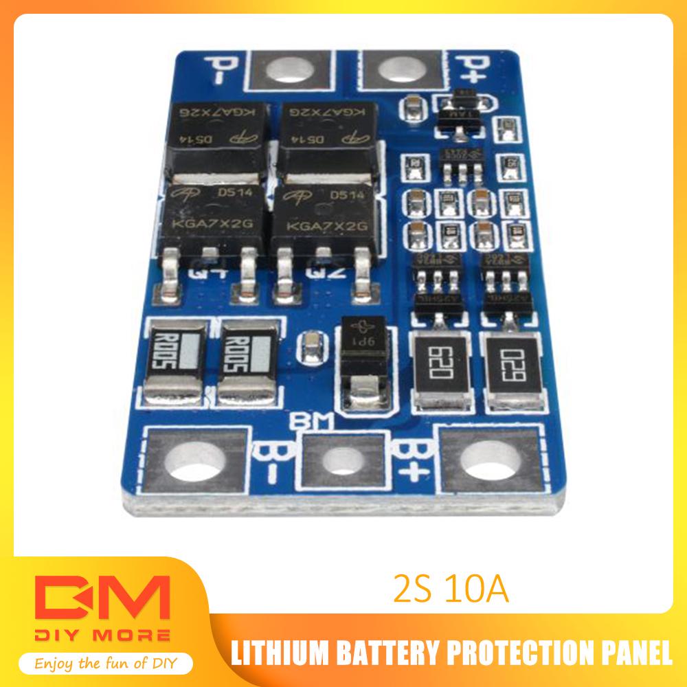 Buy 2S 10A 7.4V 8.4V with Balance Li-ion Lithium 18650 Battery BMS ...