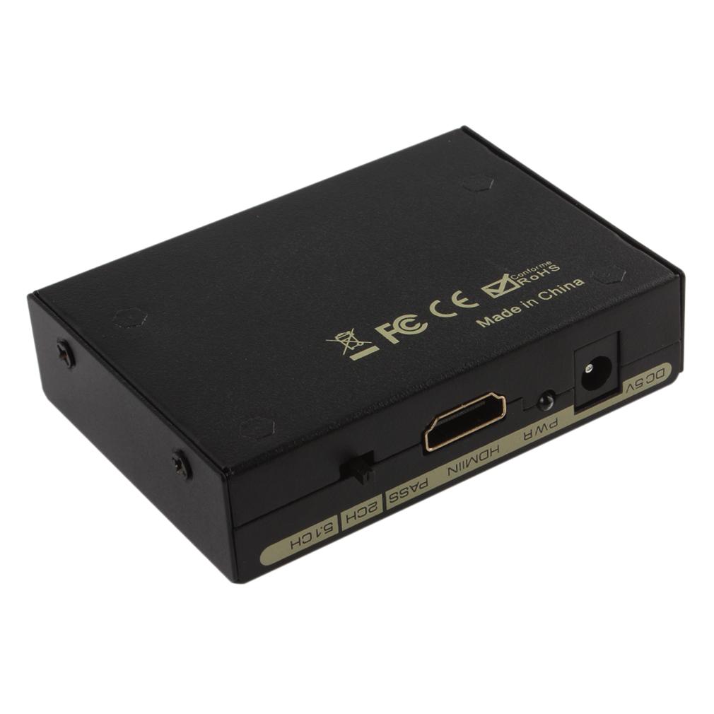 Buy 1080P HDMI to HDMI Optical + SPDIF + RCA L/R Extractor Converter ...