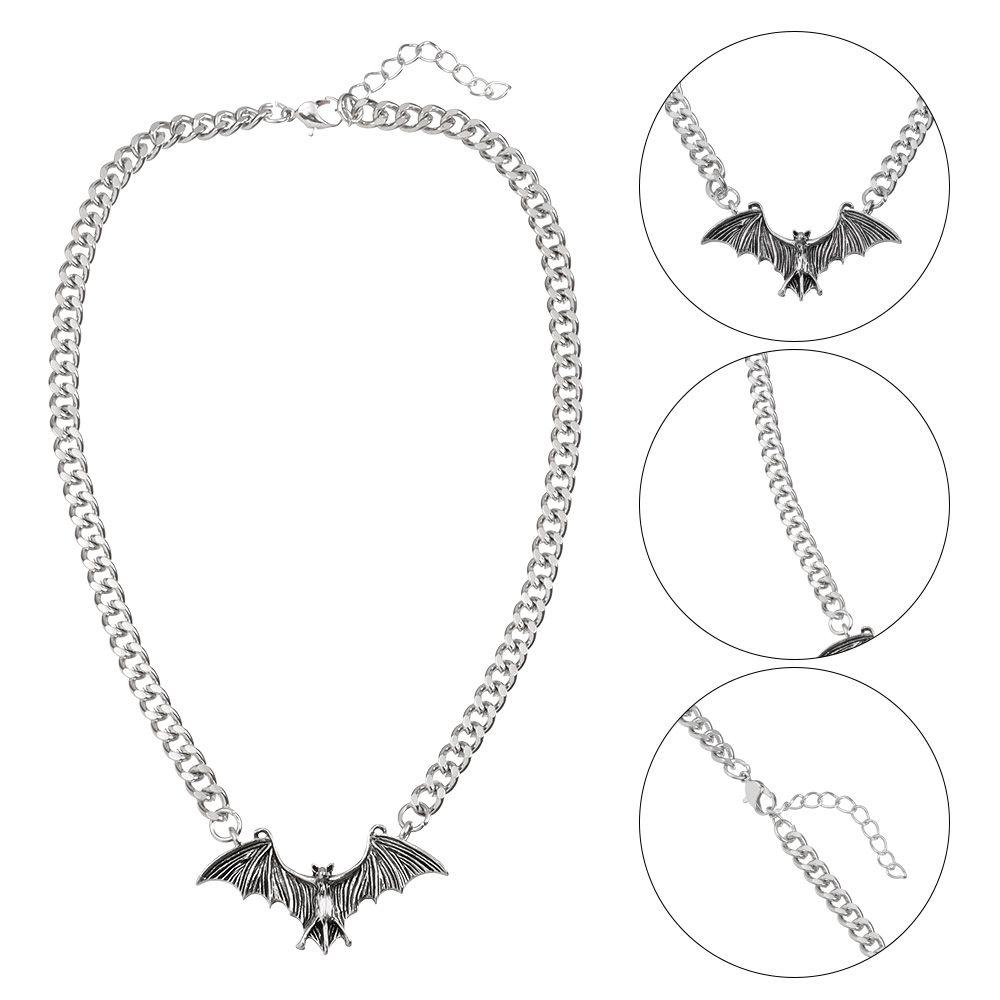 Girls Jewelry Women Hip Hop Gothic Vintage Bat Chain Necklace Animals ...