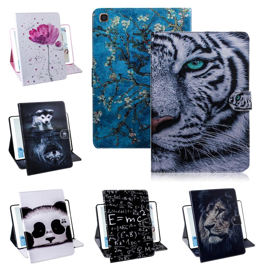 Buy Painted Pattern Tablet Case Smart PU Leather Wallet Cover for ...
