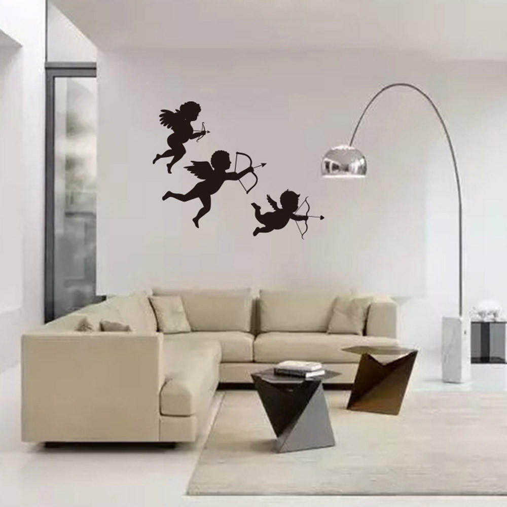 Cheap Personalized Cupid Angel Wall Stickers Living Room Nursery ...