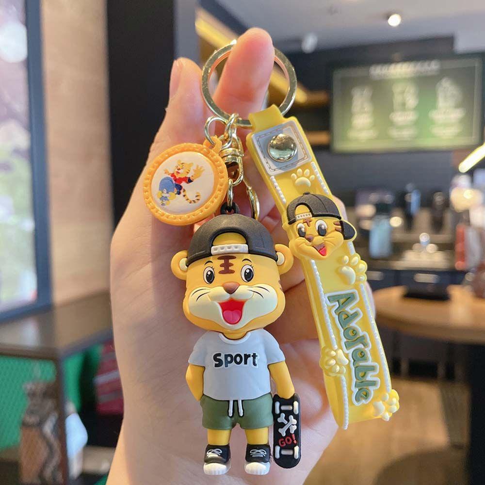 Buy Tiger Cartoon Tiger Sport Tiger Cartoon Tiger Keychains Bag Pendant ...