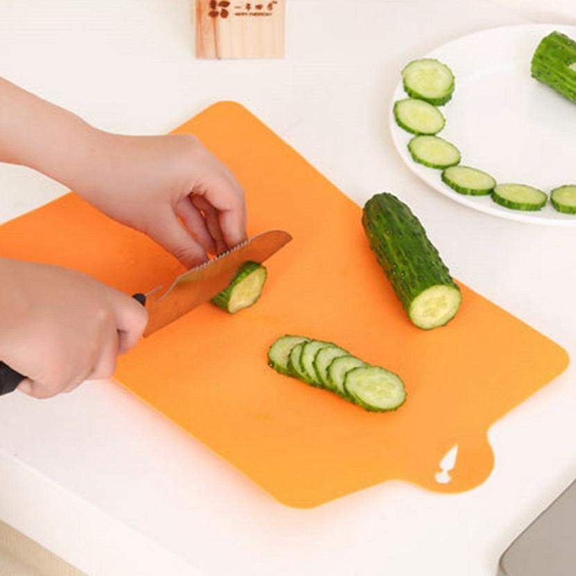 Durable Chopping Block Flexible Plastic Cutting Board Antibiotic ...