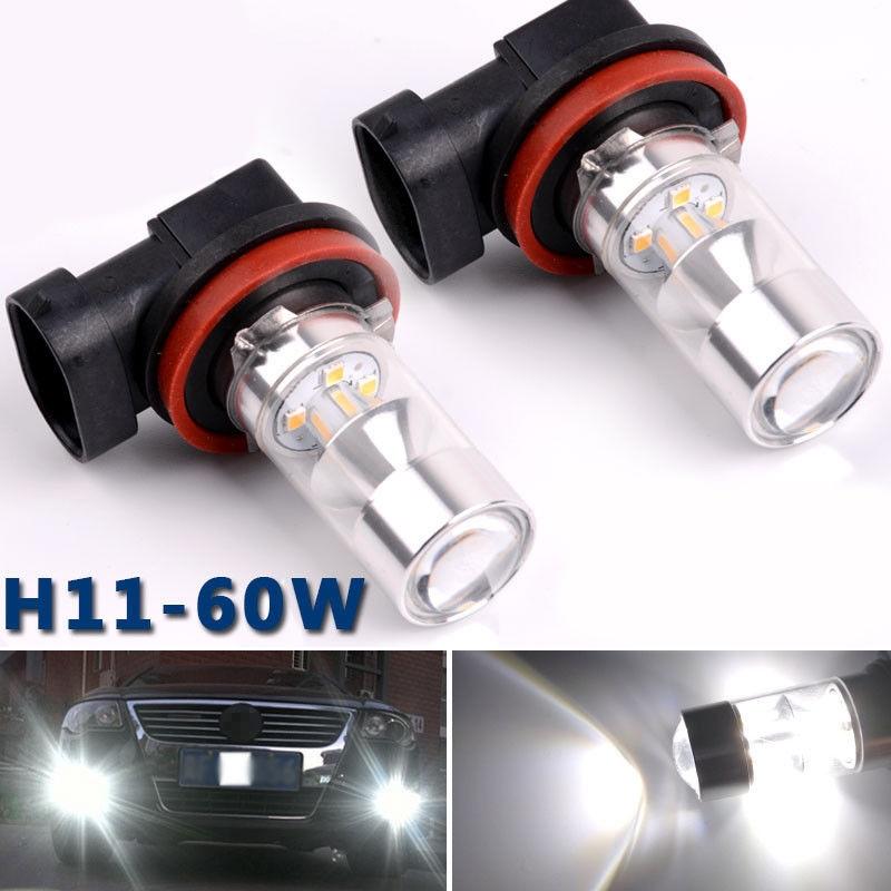 Buy 2Pcs Set Super Bright White H11 H8 2323 60W Car LED Fog Driving Light Lamp Bulb at ...