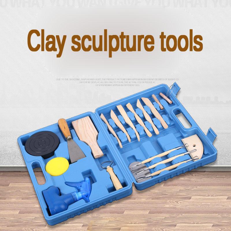 Kırtasiye Çömlek Aletleri Seti 18Pcs Kil Çömlek Aletleri Diy Heykel ...