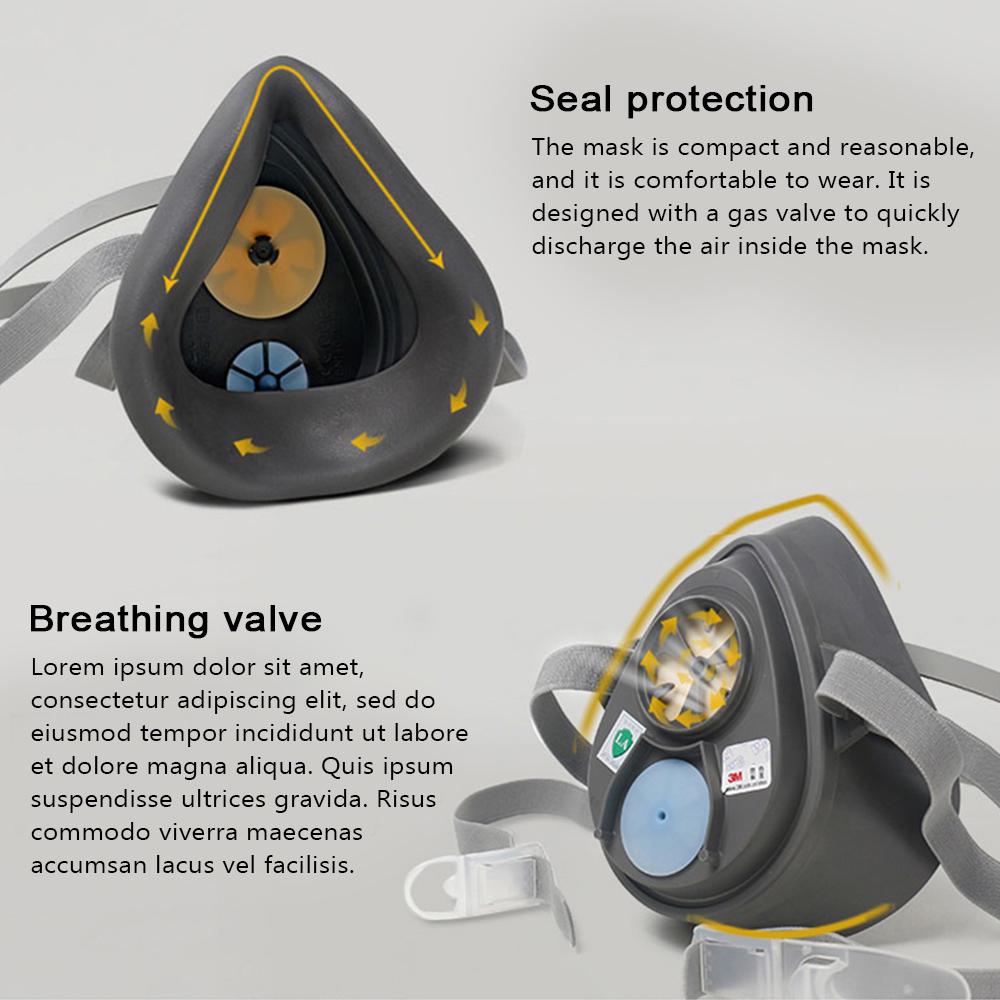 Buy 3M 3200 Dust Mask High Elasticity 3200 Main Mask Without Filter ...